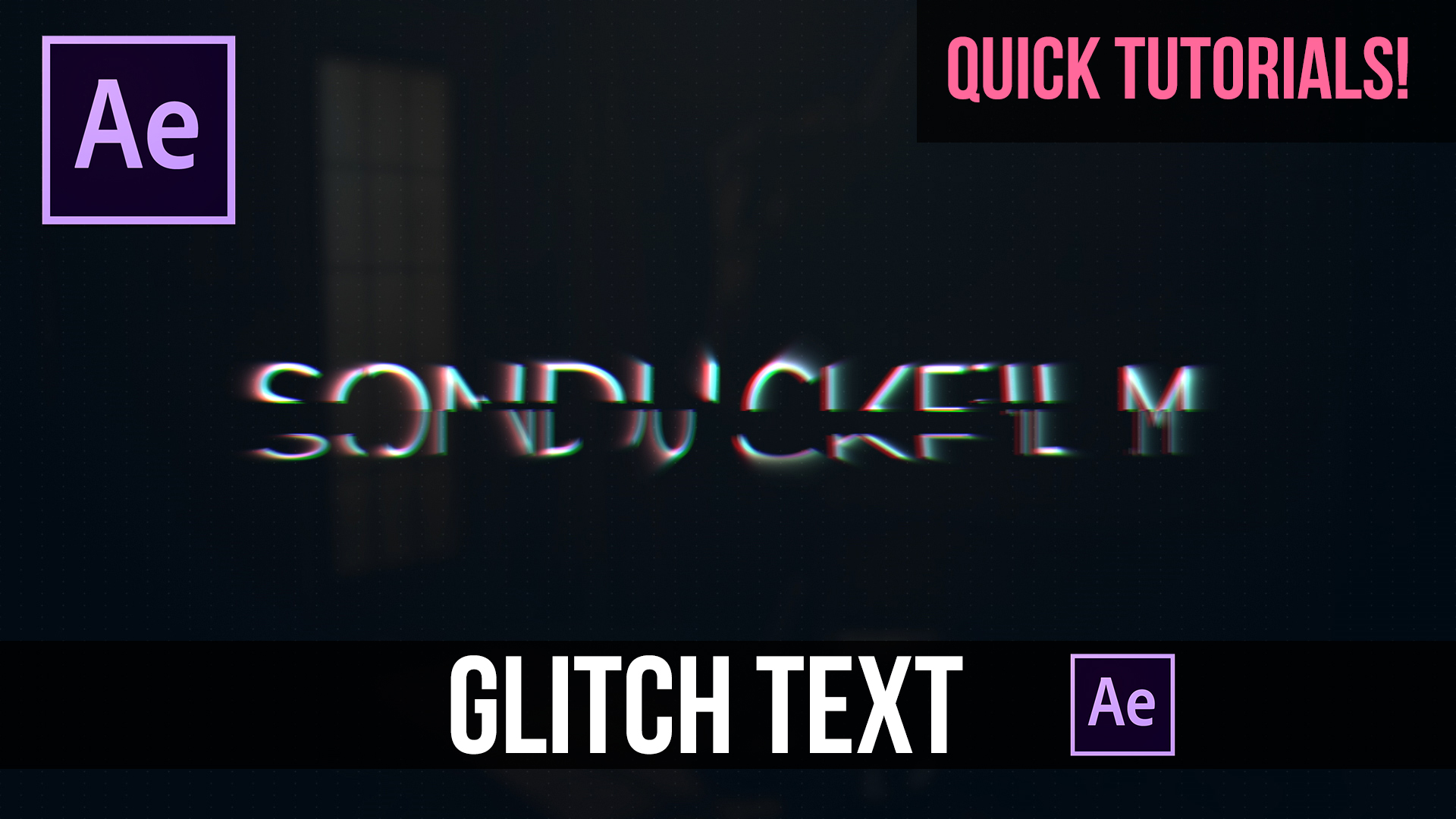 Quick Tutorials Fast Glitch Text Animation In After Effects Tutorial 