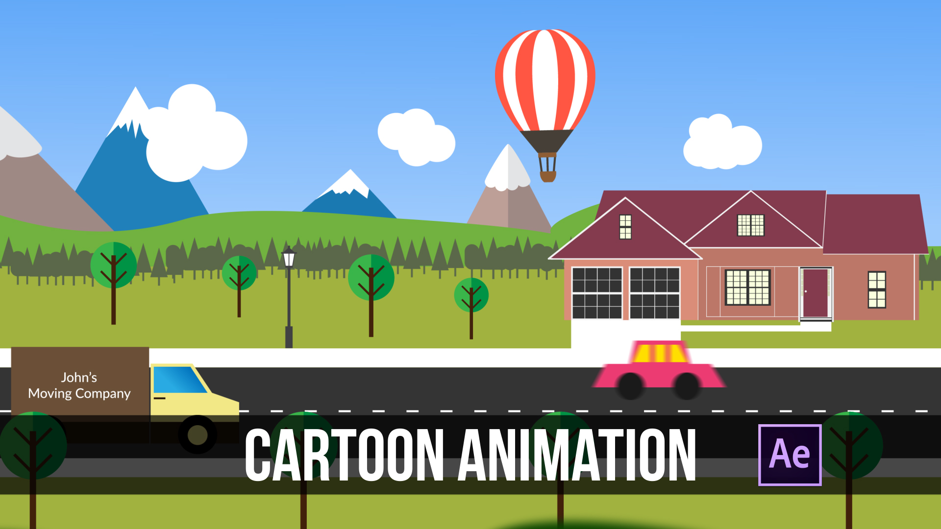 After Effects Cartoon Animation Building A Town SonduckFilm