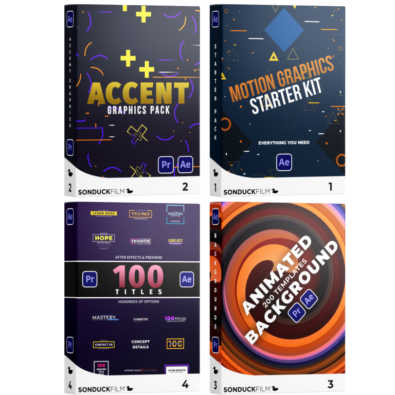 200 Accent Graphics Pack | After Effects & Premiere Pro – SonduckFilm