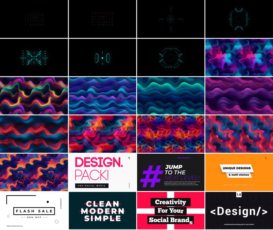 Duck Pack | 100 Free AE & PR Templates – SonduckFilm