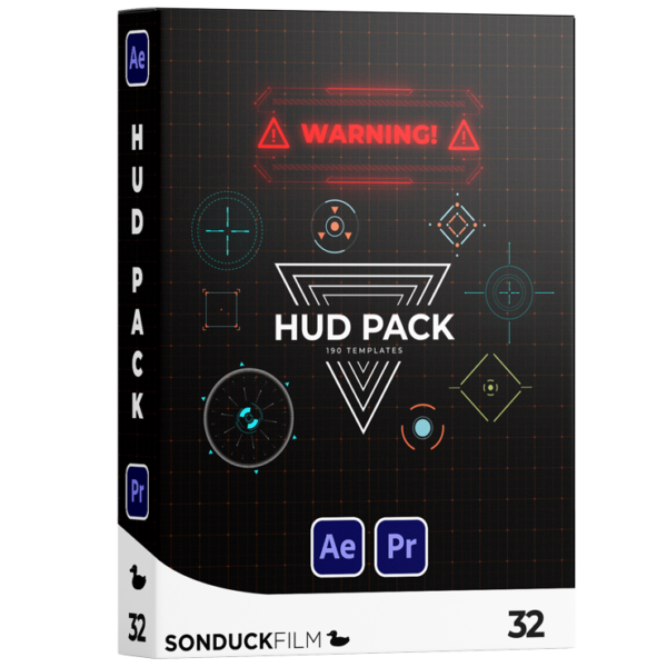 HUD Pack | 175+ Templates | After Effects & Premiere Pro – SonduckFilm
