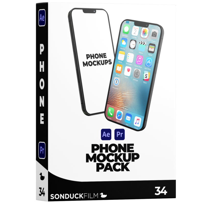 Phone Mockup Pack | After Effects & Premiere Pro | 50 Templates ...