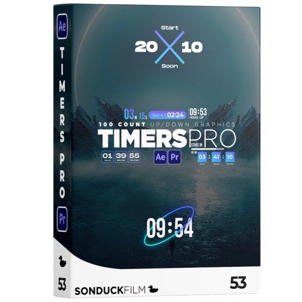 Timer Pro Pack | 100 Counters | After Effects & Premiere Pro – SonduckFilm