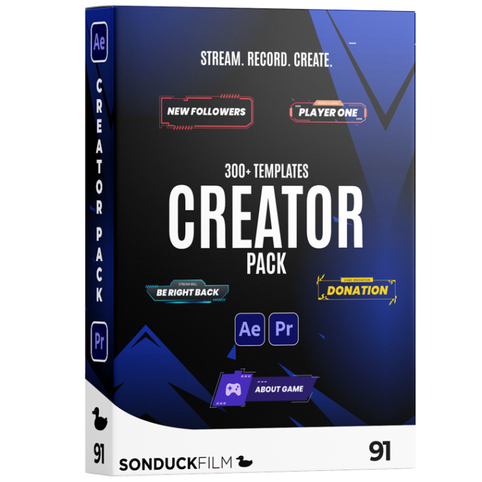Creator Pack | 300+ Templates | AE & Premiere Pro – SonduckFilm